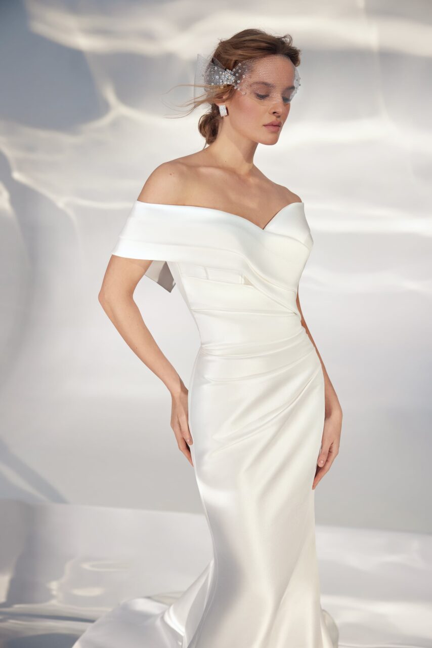Stretch Mikado Wedding Dress L311 | Ariamo Bridal